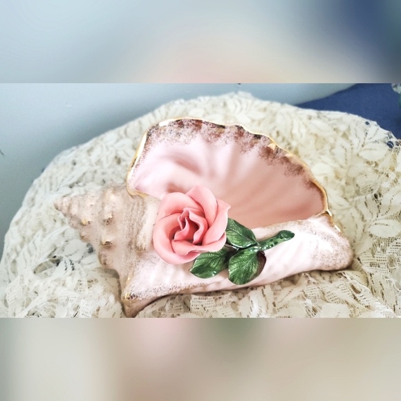 Accents | Ceramic Conch Shell Planter | Poshmark